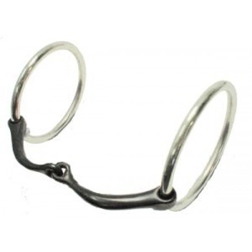 Sweet Iron Curved Fine Mouth 3 rings loose ring snaffle
