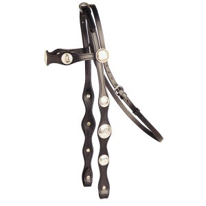 Big Concho Western Bridle, black leather | Horses Warehouse